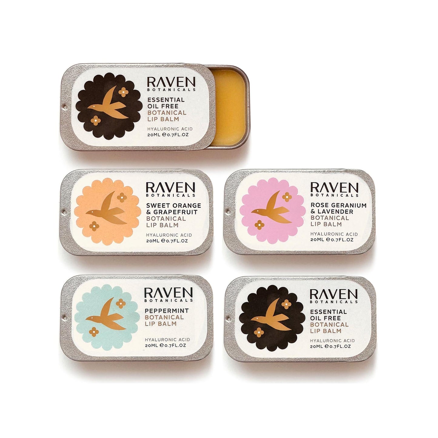 Raven Botanicals Botanical Lip Balm - Essential Oil Free 20ml – Counter ...