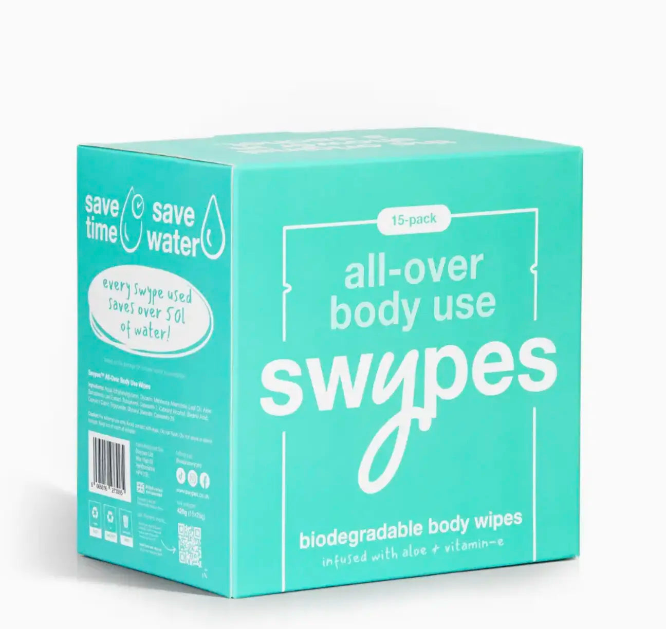 Swypes 100% Biodegradable All-Over Body Wipes - 15 Per Pack – Counter ...