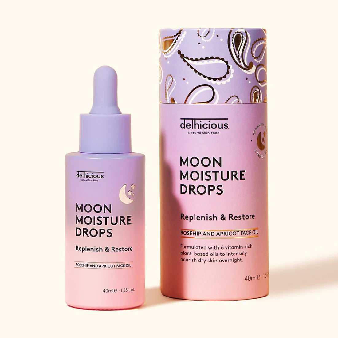 Delhicious Moon Moisture Drops Facial Oil - 40ml | Shop at Counter ...