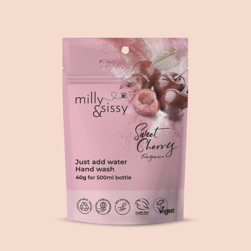 Milly & Sissy Zero Waste Hand Wash Sweet Cherry Refill Makes 500ml ...